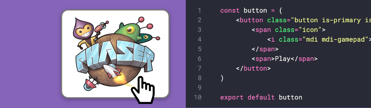 Dom Element Button In Phaser 3 With Jsx And Typescript Playful Game Developmet Blog By Ourcade